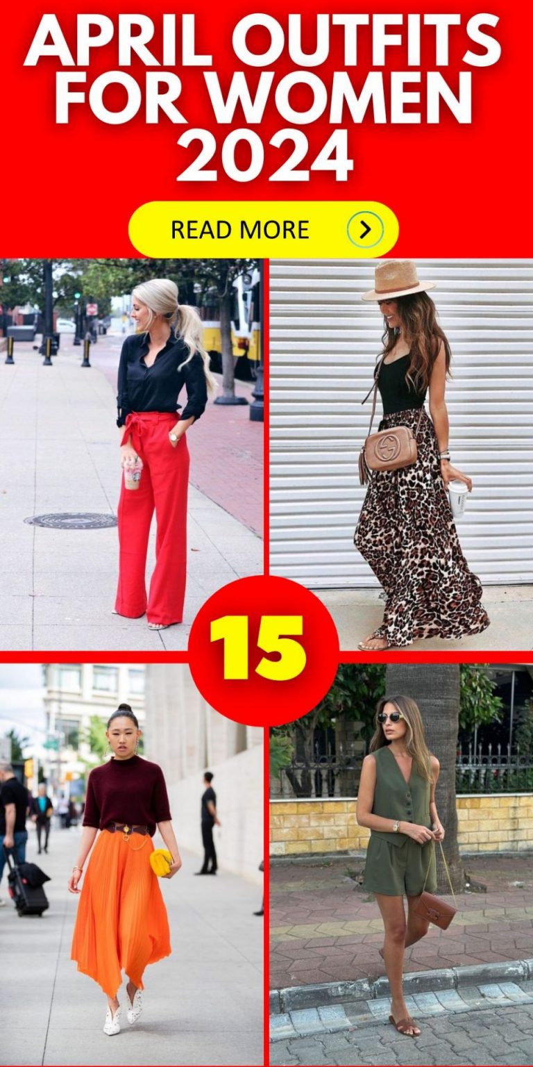 Embrace April 2024 with Stylish Women's Outfits and Trends