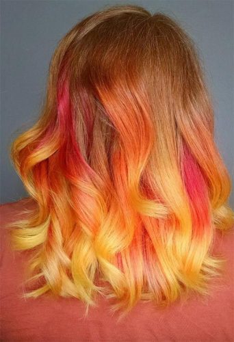2024 Sunset Hair Color Shades: From Bold Ombre Fire to Soft Pastel Highlights