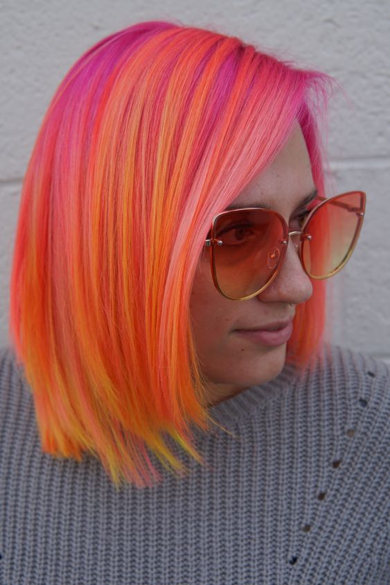 2024 Sunset Hair Color Shades: From Bold Ombre Fire to Soft Pastel Highlights