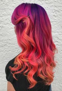 2024 Sunset Hair Color Shades: From Bold Ombre Fire to Soft Pastel Highlights