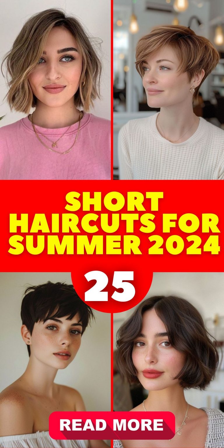 Chic Short Haircuts for Women in Summer 2024: Trendy Styles and Colors