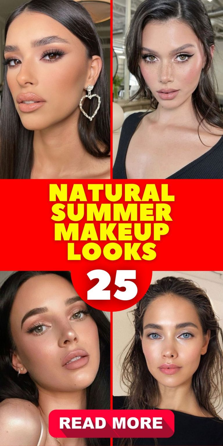 25 Natural Summer Makeup Ideas: Simple Tutorials for Brown, Blue and ...