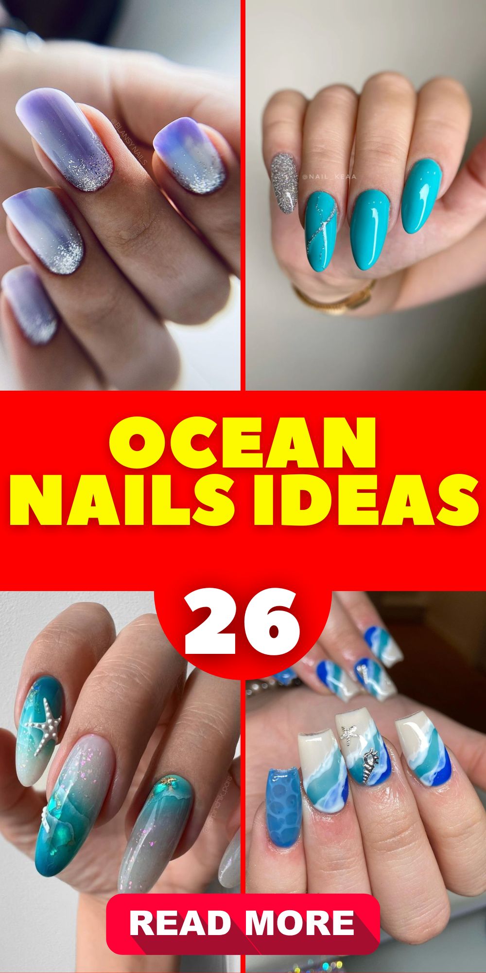 26 Ocean Nails Ideas: Explore Sea-Inspired Art Designs, Summer Colors ...