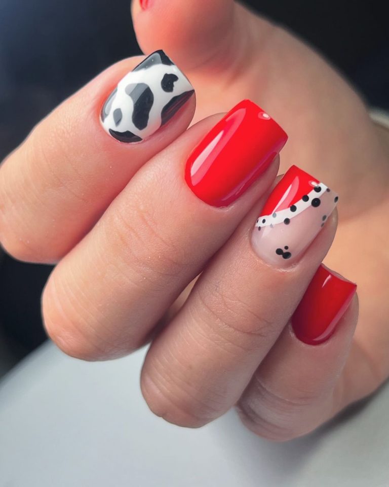 28 Red Summer Shades and Nail Design Ideas: Coral to Cherry, Acrylic ...