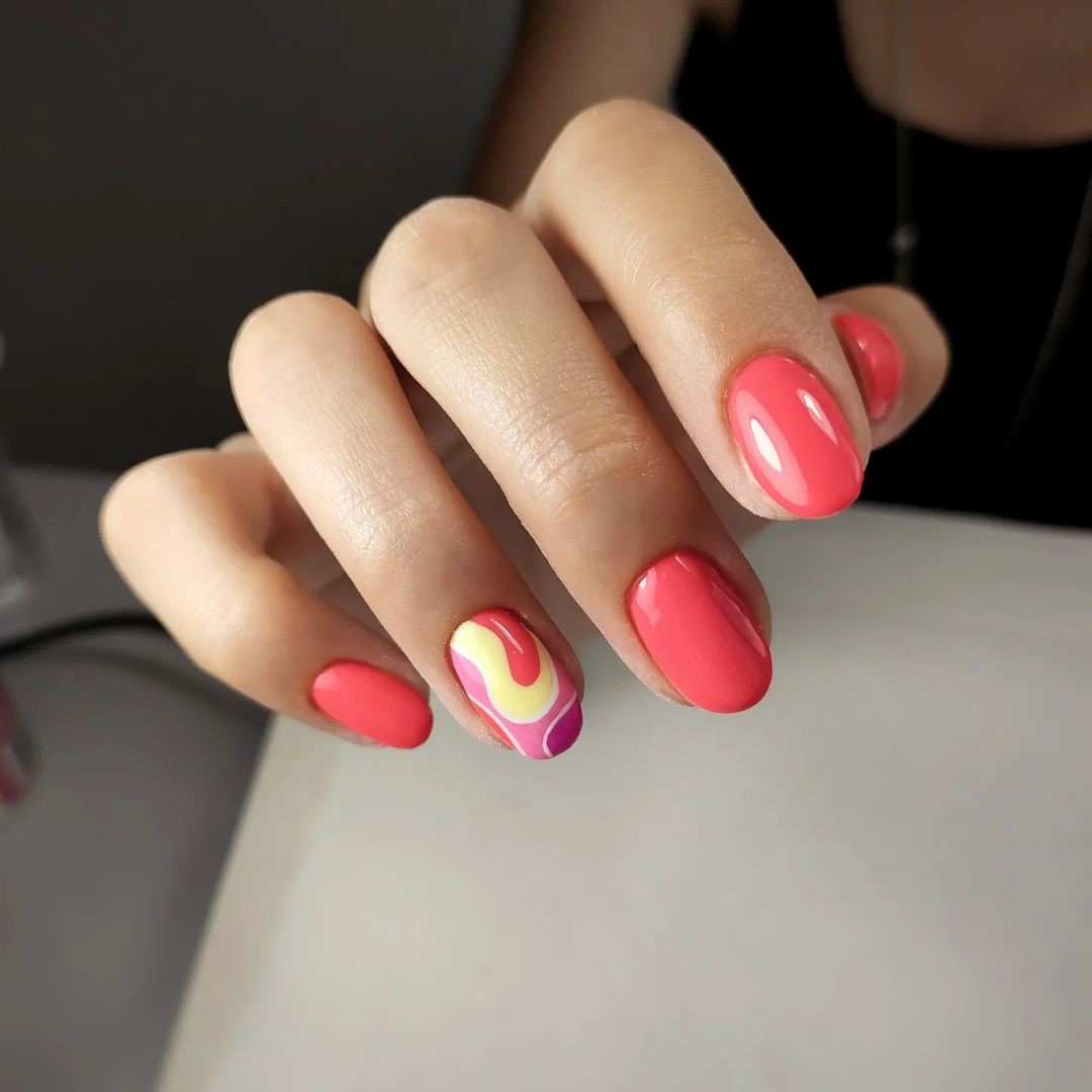 27 Stunning Neon Coral Nails Ideas: From Bright Summer Designs to ...