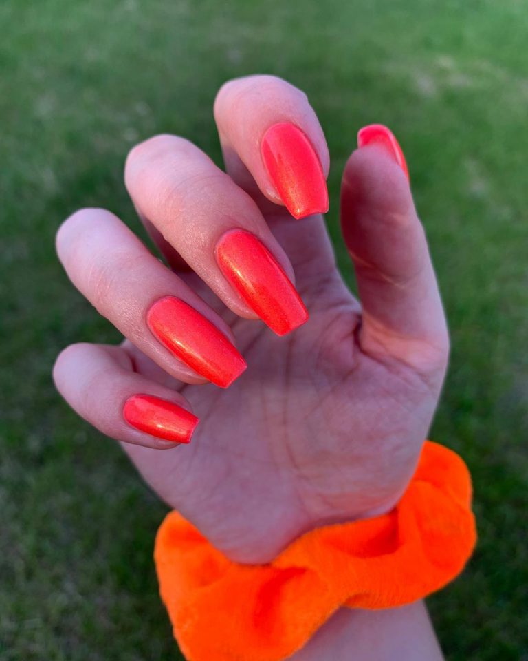 27 Stunning Neon Coral Nails Ideas: From Bright Summer Designs to ...