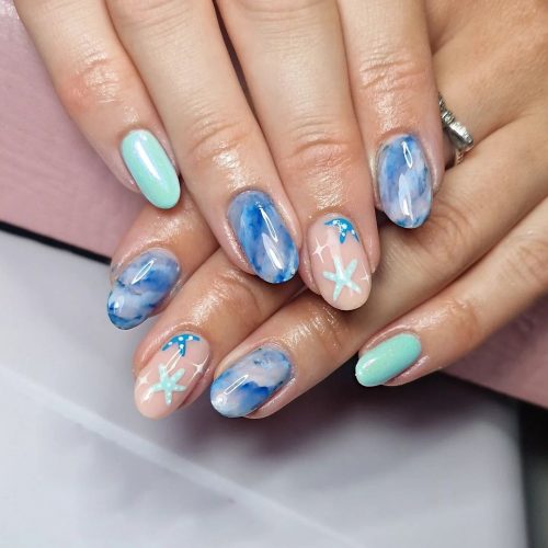 26 Ocean Nails Ideas: Explore Sea-Inspired Art Designs, Summer Colors ...