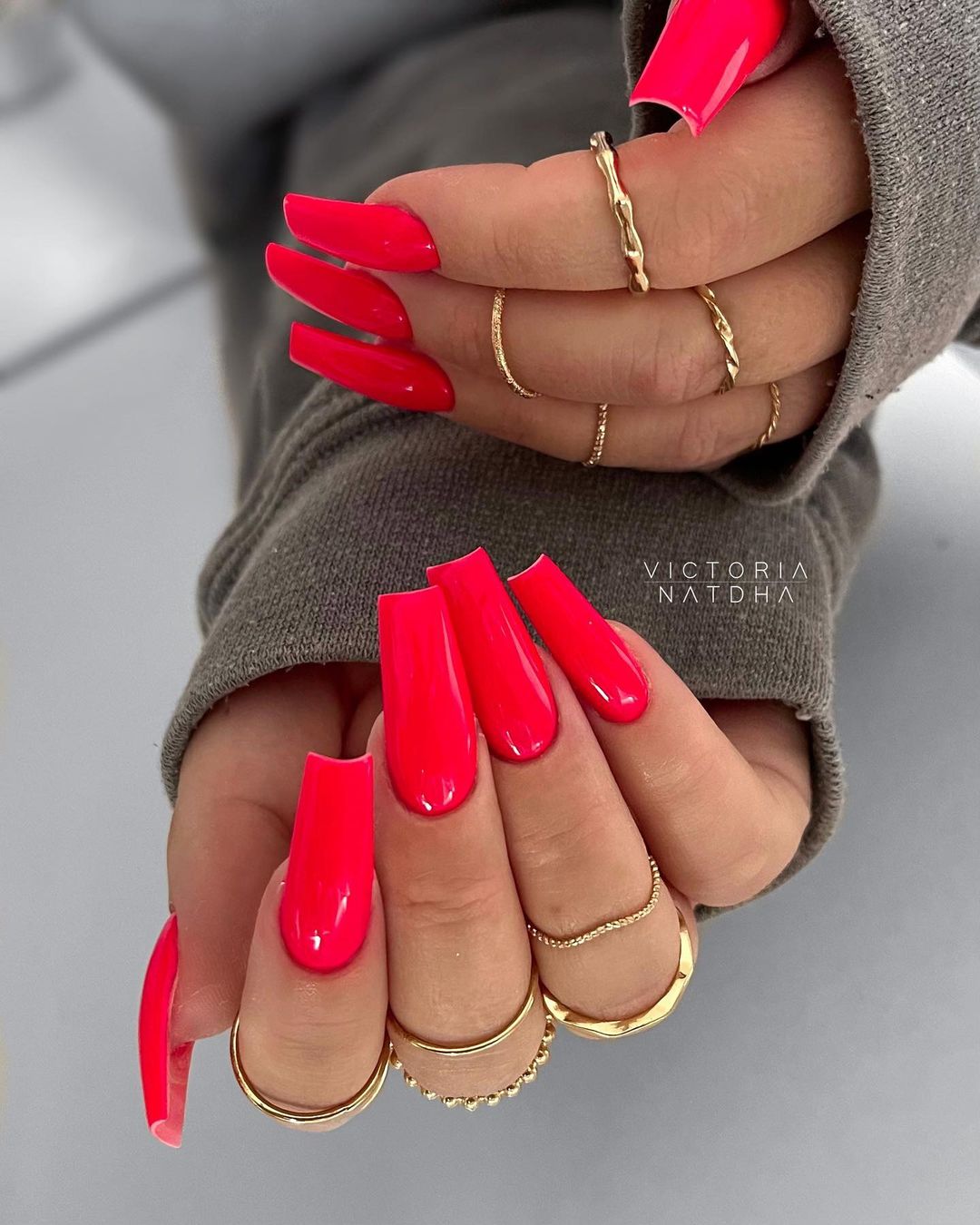 27 Stunning Neon Coral Nails Ideas: From Bright Summer Designs to ...