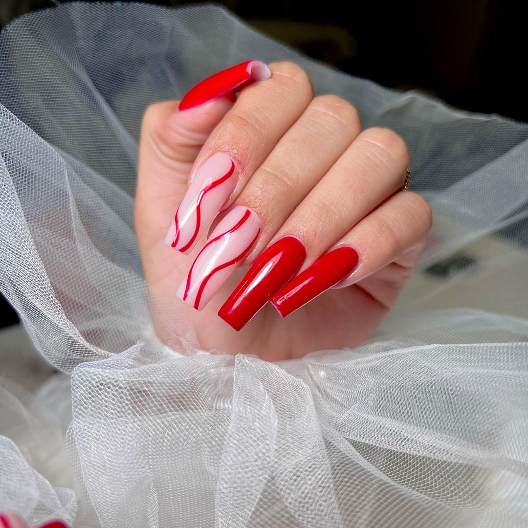 28 Red Summer Shades and Nail Design Ideas: Coral to Cherry, Acrylic ...