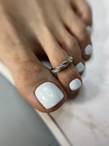 Title: 25 Ideas for Summer White Toe Nail Designs - Chic Pedicures for ...