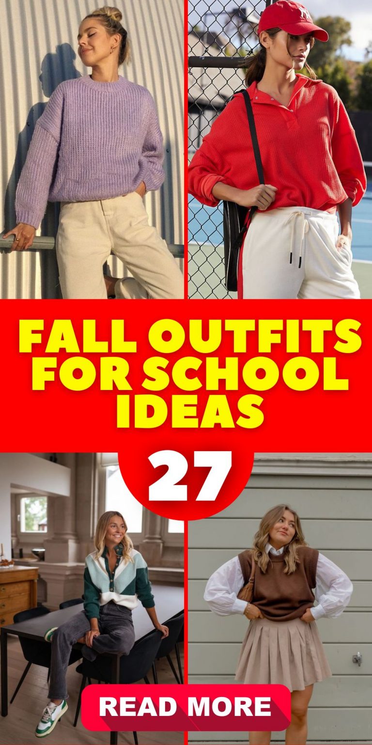 Cute and Comfy Fall Outfits for School 27 Ideas - Casual, Trendy, and ...