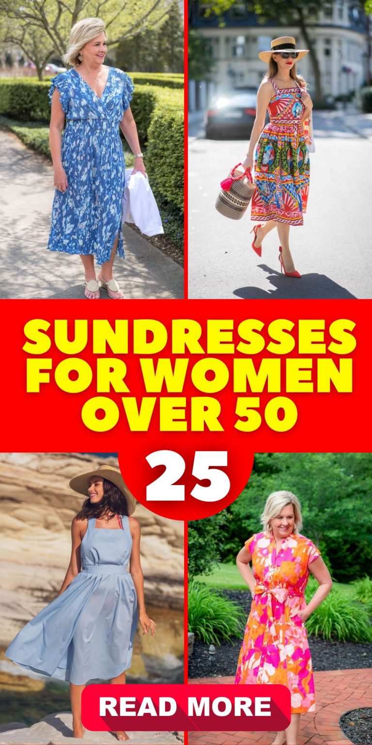 Sundresses for Women Over 50: 25 Stylish Summer Sun Dress Ideas ...