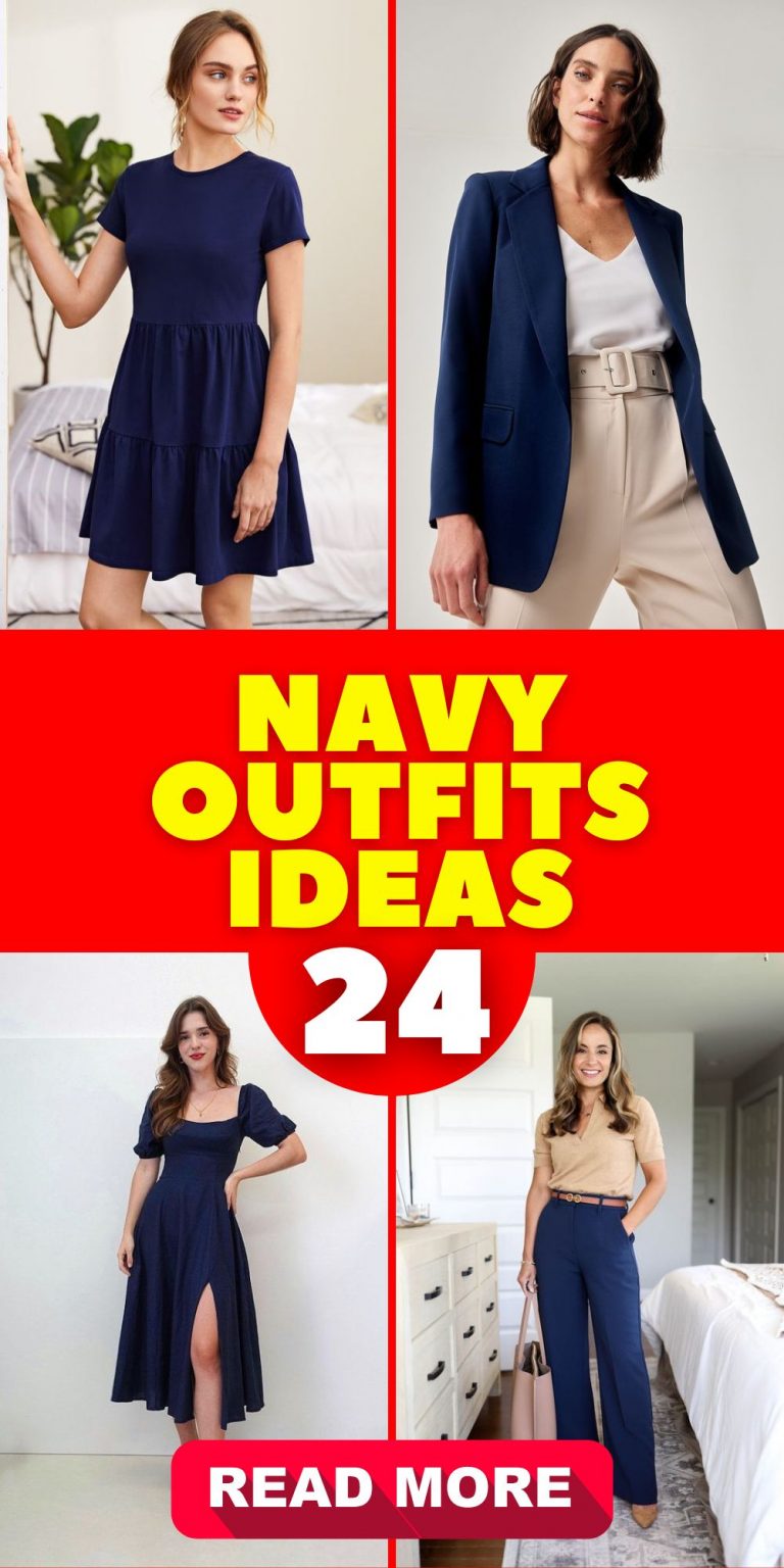 Navy Outfits: 24 Ideas for Every Season - Women's Casual & Classy Styles