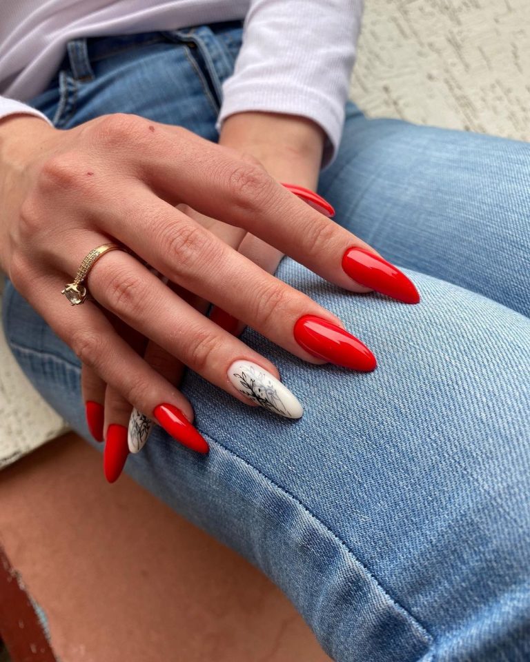 26 Trendy Red Fall Nails Ideas: Designs, Colors, and Shapes for Autumn ...