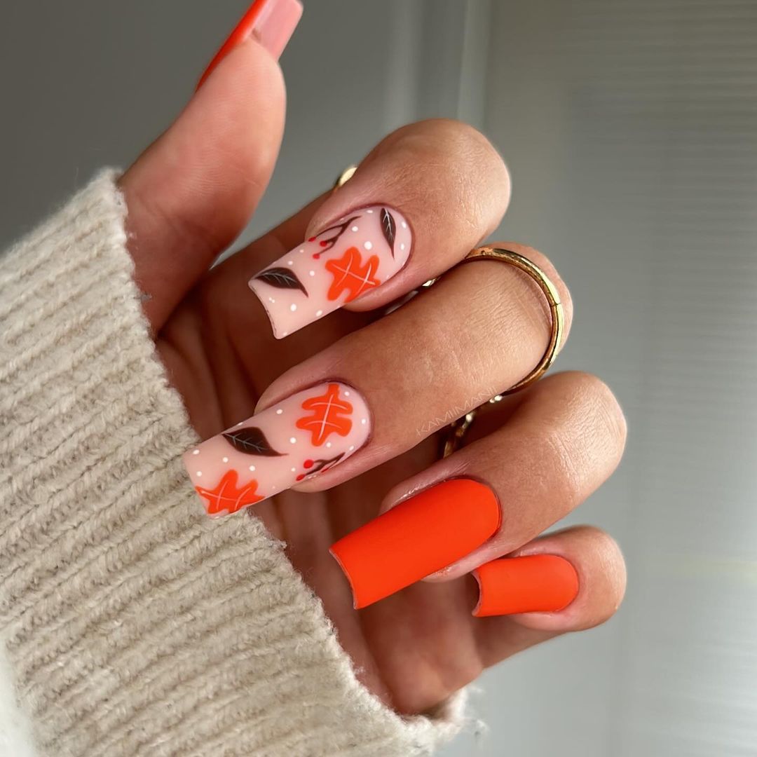 Fall Leaf Nail Designs 25 Ideas: Elevate Your Look This Autumn
