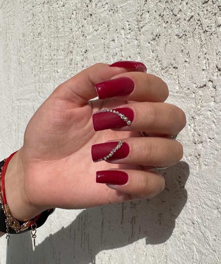 26 Trendy Red Fall Nails Ideas: Designs, Colors, and Shapes for Autumn ...