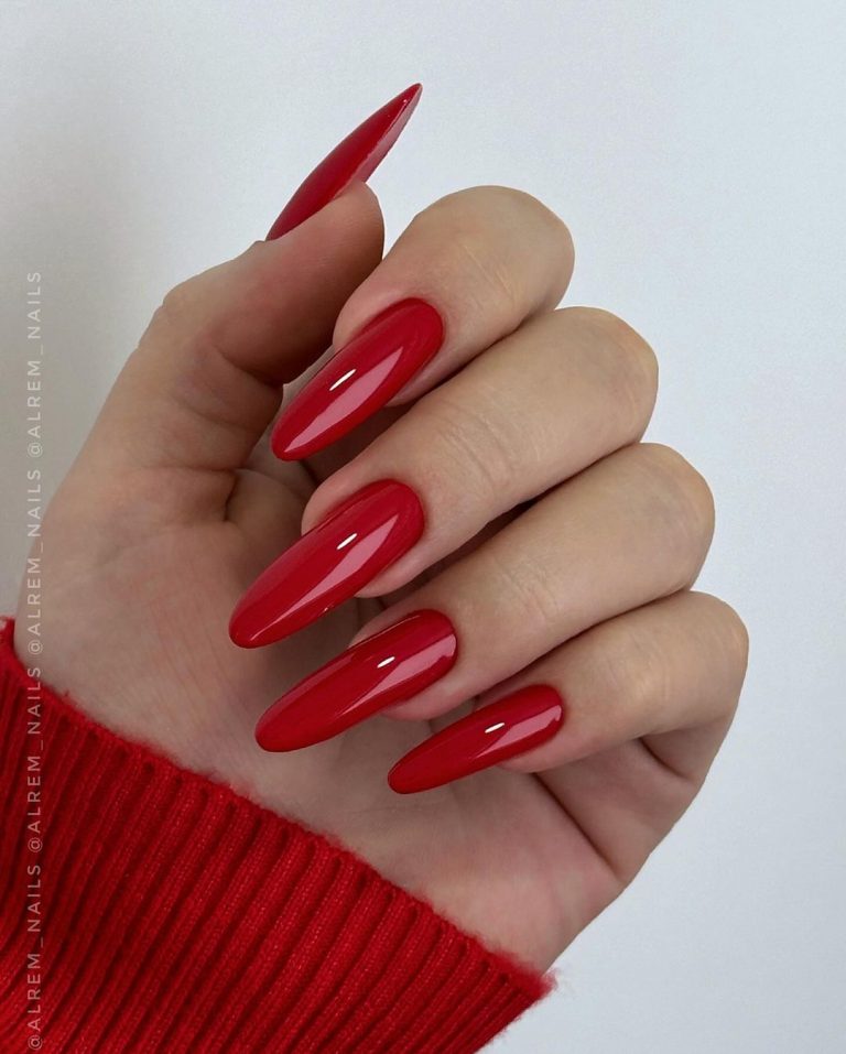 26 Trendy Red Fall Nails Ideas: Designs, Colors, and Shapes for Autumn ...
