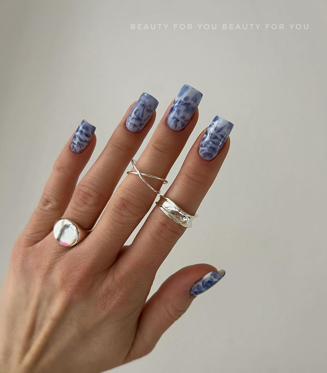 Blue Fall Nails Designs 26 Ideas – Dark, Navy, Royal, Light & Matte Colors