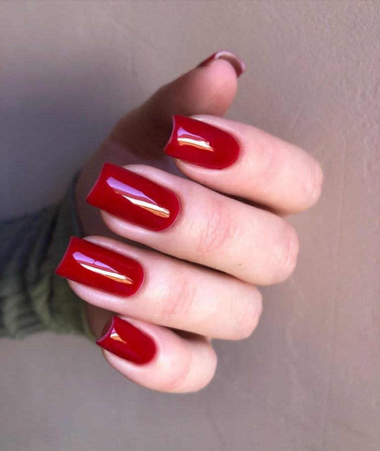 26 Trendy Red Fall Nails Ideas: Designs, Colors, and Shapes for Autumn ...