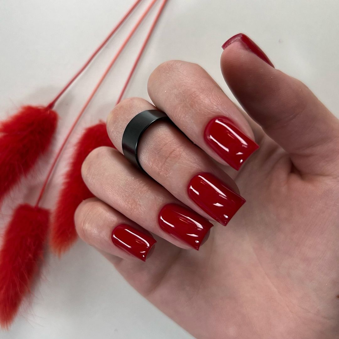 26 Trendy Red Fall Nails Ideas: Designs, Colors, and Shapes for Autumn ...