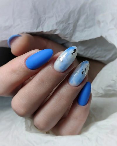 Blue Fall Nails Designs 26 Ideas – Dark, Navy, Royal, Light & Matte Colors