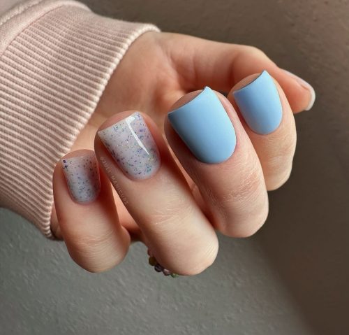 Blue Fall Nails Designs 26 Ideas – Dark, Navy, Royal, Light & Matte Colors