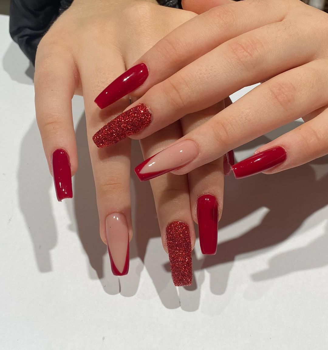 26 Trendy Red Fall Nails Ideas: Designs, Colors, and Shapes for Autumn ...