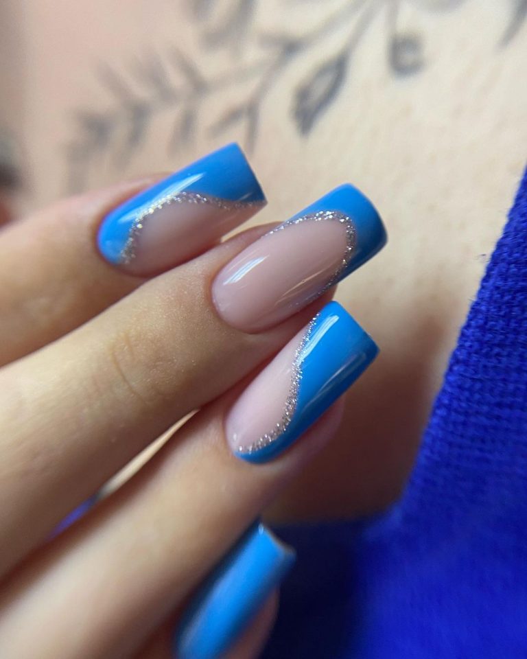 Blue Fall Nails Designs 26 Ideas – Dark, Navy, Royal, Light & Matte Colors