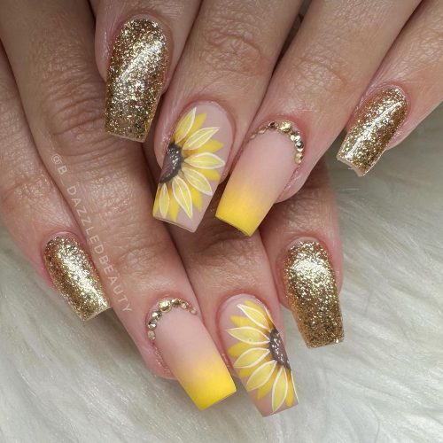 Fall Sunflower Nails 25 Ideas: Cute Designs, Trends, and Acrylic Art
