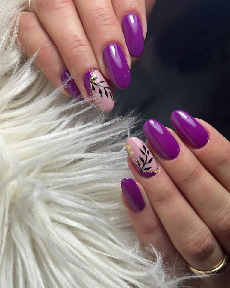 26 Ideas for Purple Fall Nails 2024: Designs, Colors, and Trends