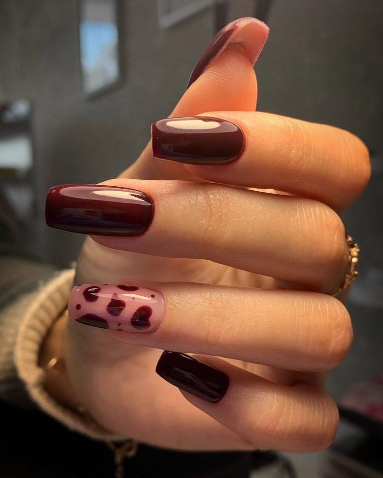Maroon Fall Nails 26 Ideas - Burgundy Designs, Shapes & Colors