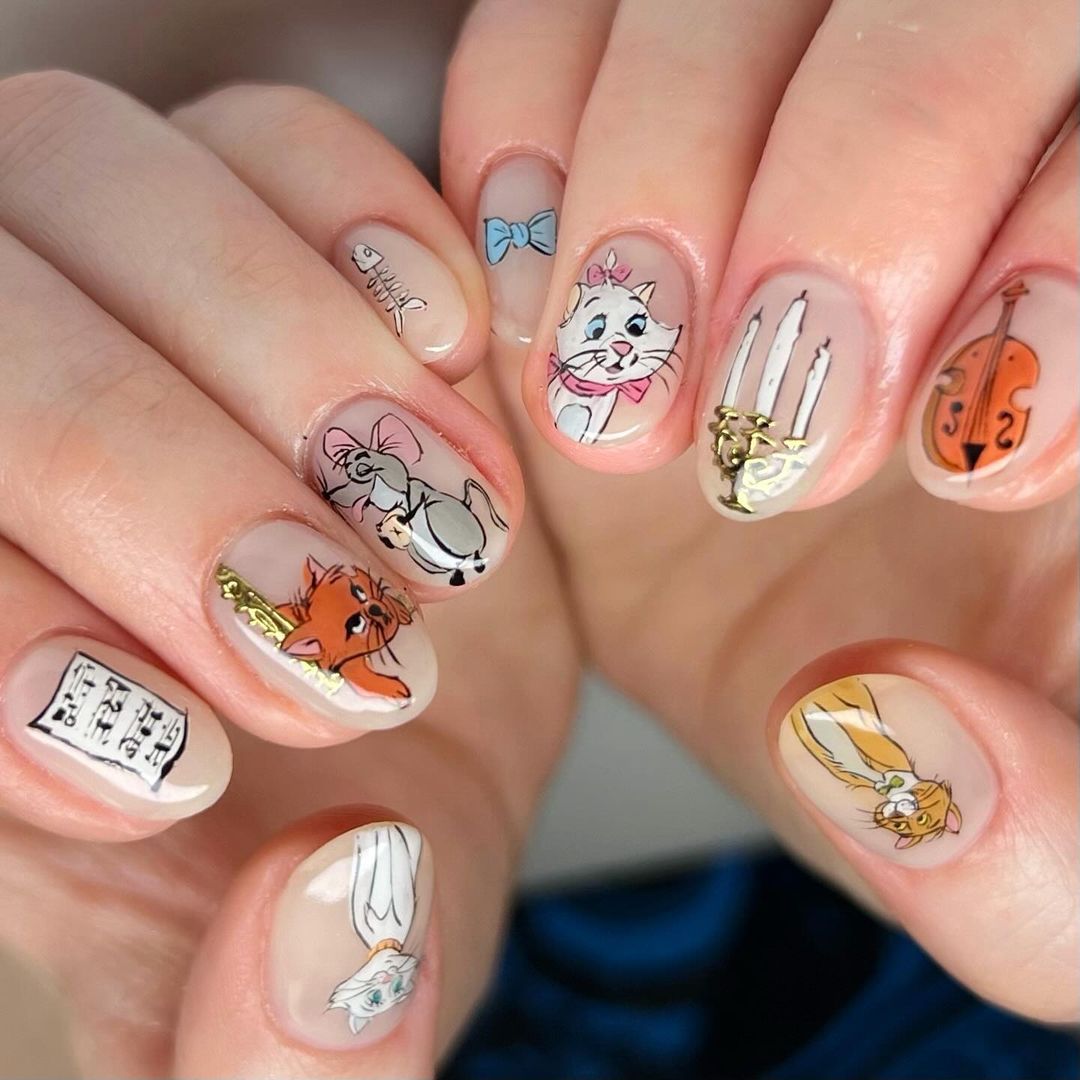 Cute and Trendy Disney Fall Nail Designs 27 Ideas: Simple, Acrylic, and ...
