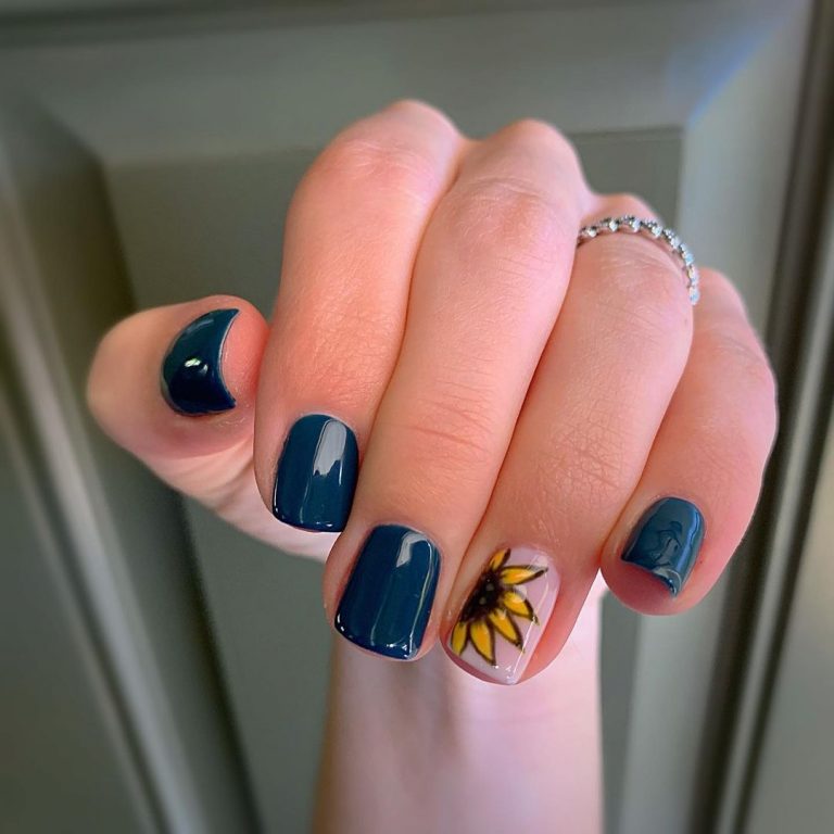 Fall Sunflower Nails 25 Ideas: Cute Designs, Trends, and Acrylic Art