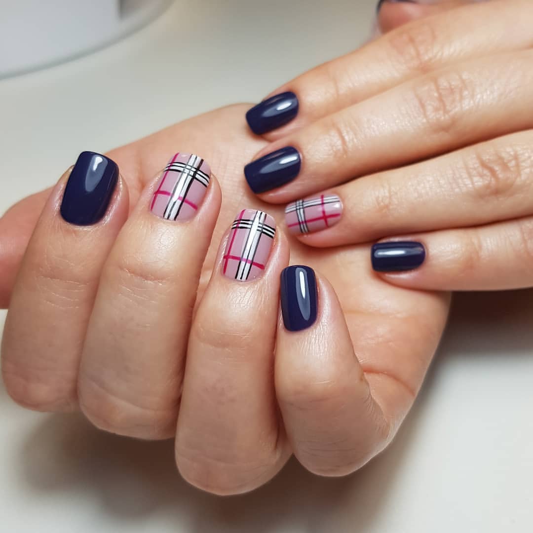 Fall Plaid Nails 2024: 23 Ideas for Cute and Trendy Designs