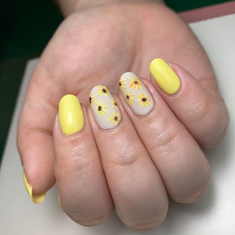 Fall Sunflower Nails 25 Ideas: Cute Designs, Trends, and Acrylic Art