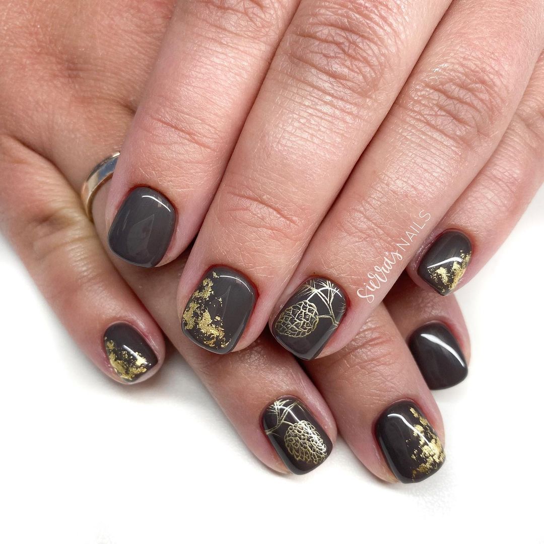 25 Ideas for Short Fall Acrylic Nails: Trends, Price, and Cute Simple ...