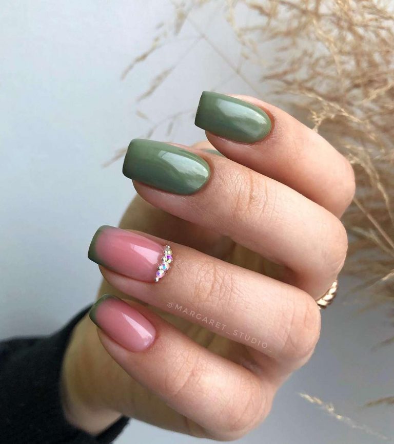 25 Trendy Olive Green Fall Nails Ideas: Acrylic, Designs, and More