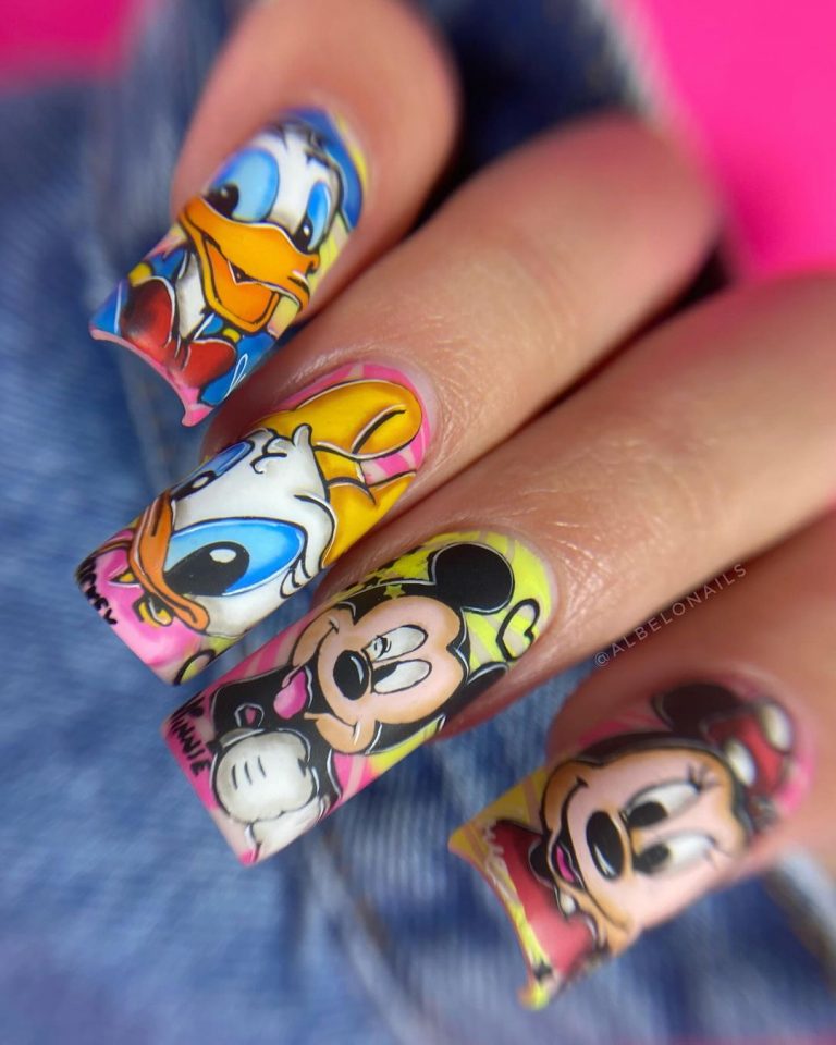 Cute and Trendy Disney Fall Nail Designs 27 Ideas: Simple, Acrylic, and ...