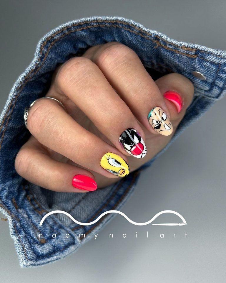 Cute and Trendy Disney Fall Nail Designs 27 Ideas: Simple, Acrylic, and ...