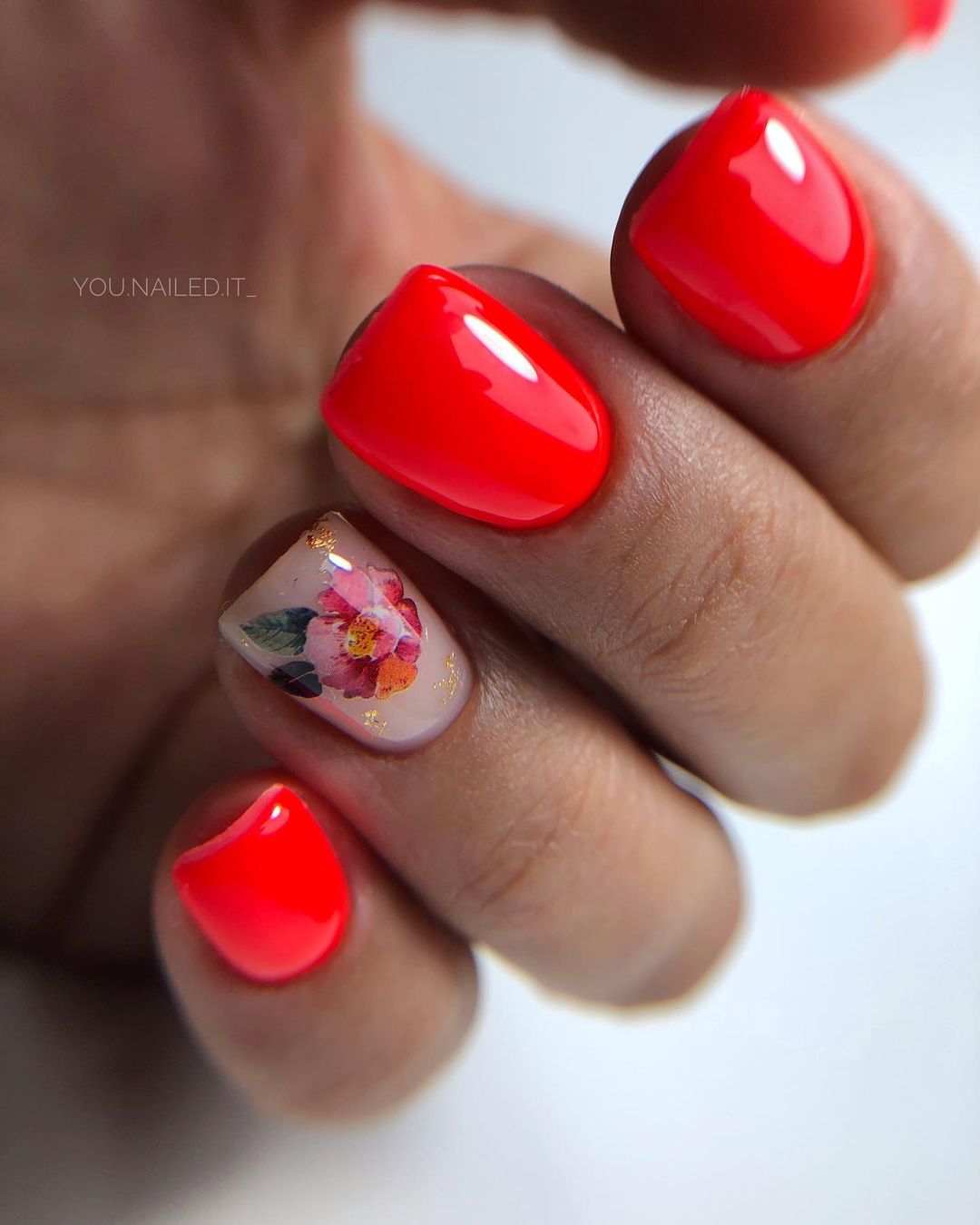 Fall Flower Nail Designs: Simple, Short, Acrylic, and Trendy 27 Ideas