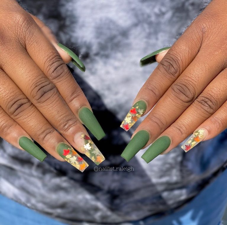 25 Trendy Olive Green Fall Nails Ideas: Acrylic, Designs, and More