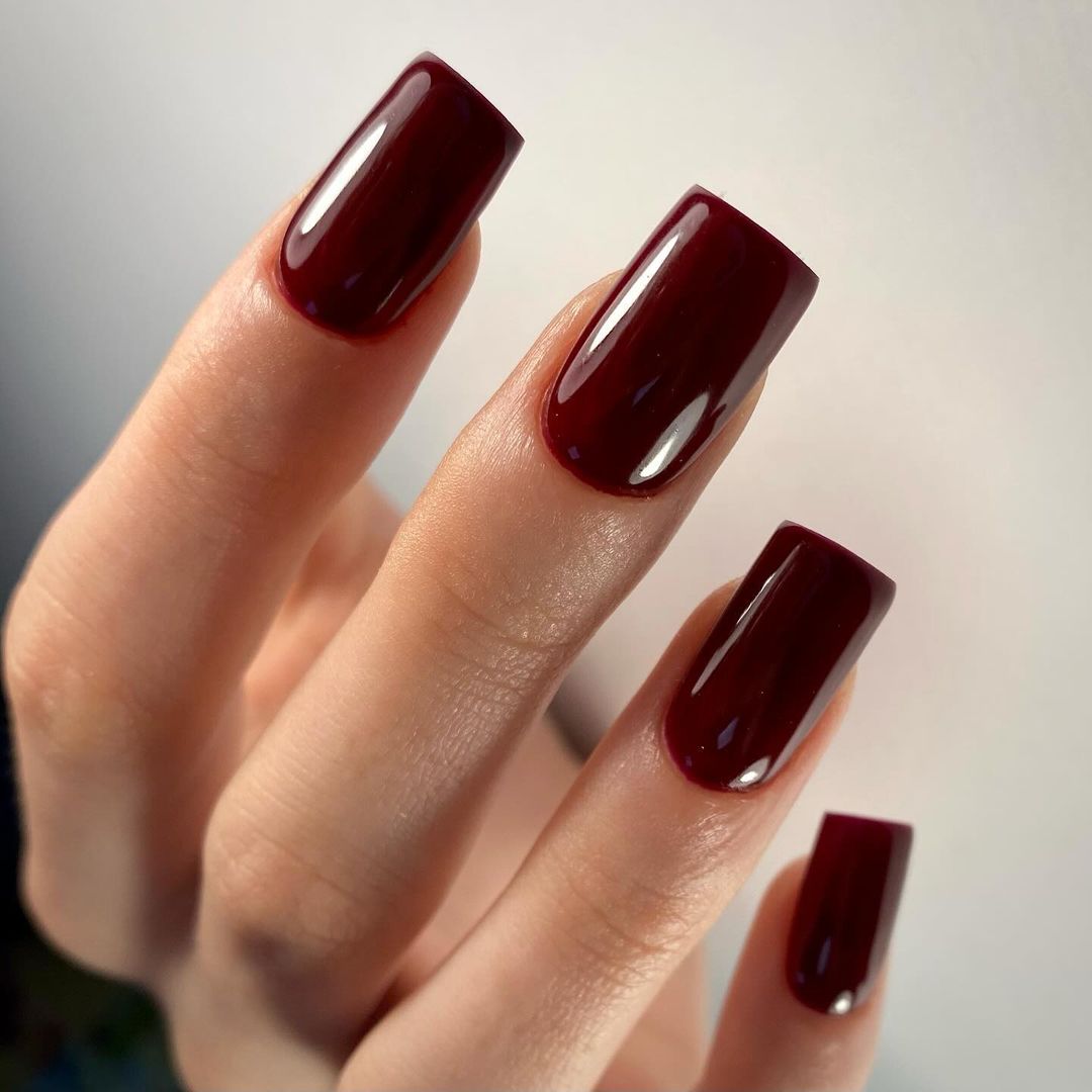 Maroon Fall Nails 26 Ideas - Burgundy Designs, Shapes & Colors
