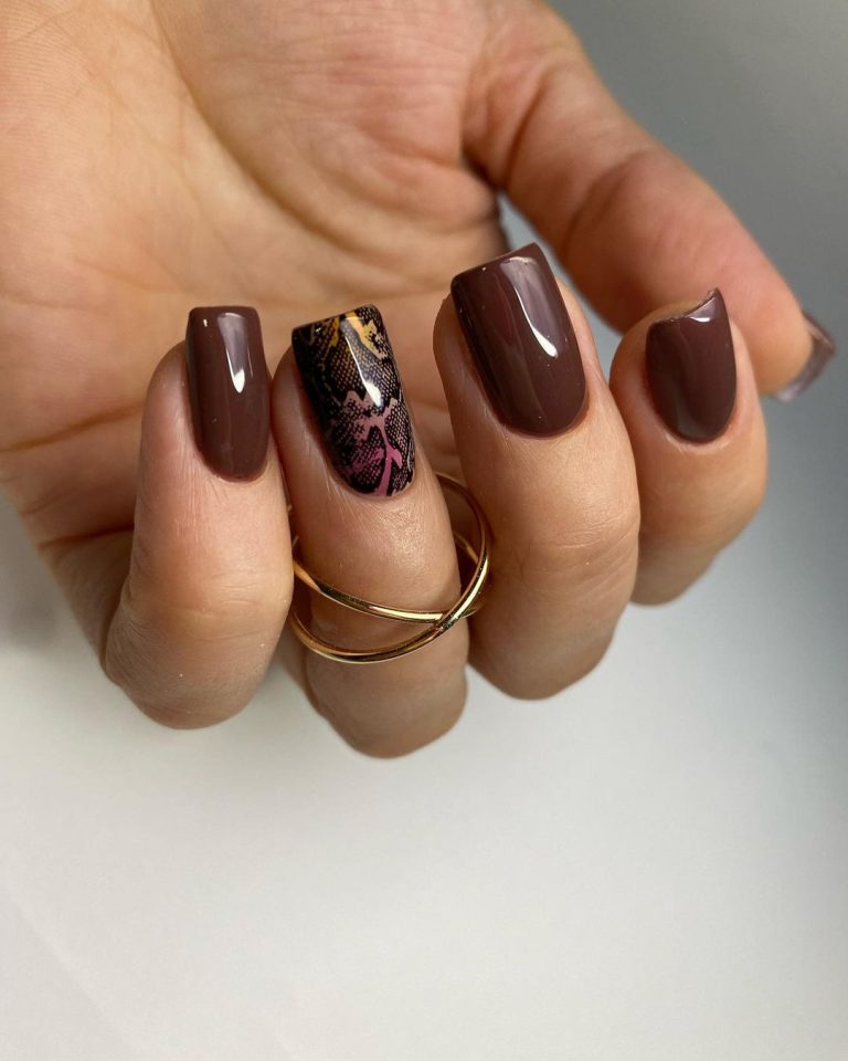 25 Ideas for Short Fall Acrylic Nails: Trends, Price, and Cute Simple ...