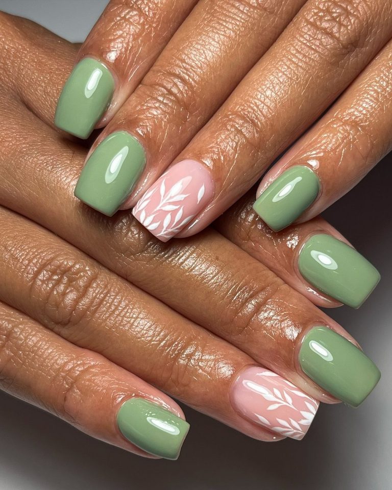 25 Trendy Olive Green Fall Nails Ideas: Acrylic, Designs, and More