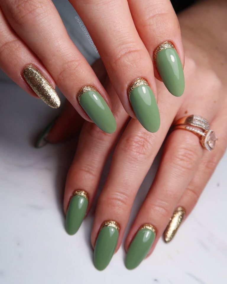 25 Trendy Olive Green Fall Nails Ideas: Acrylic, Designs, and More