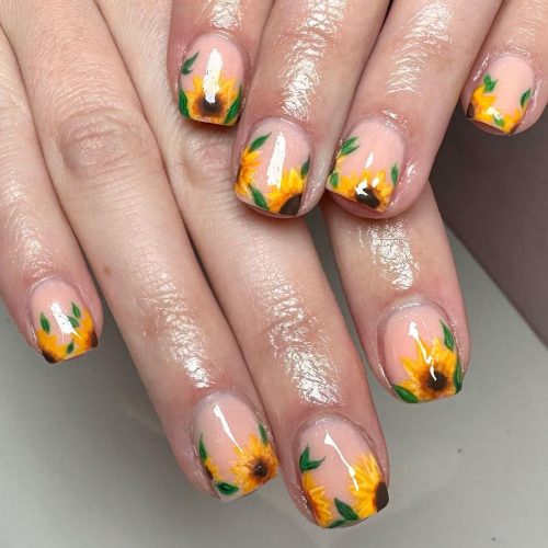 Fall Sunflower Nails 25 Ideas: Cute Designs, Trends, and Acrylic Art
