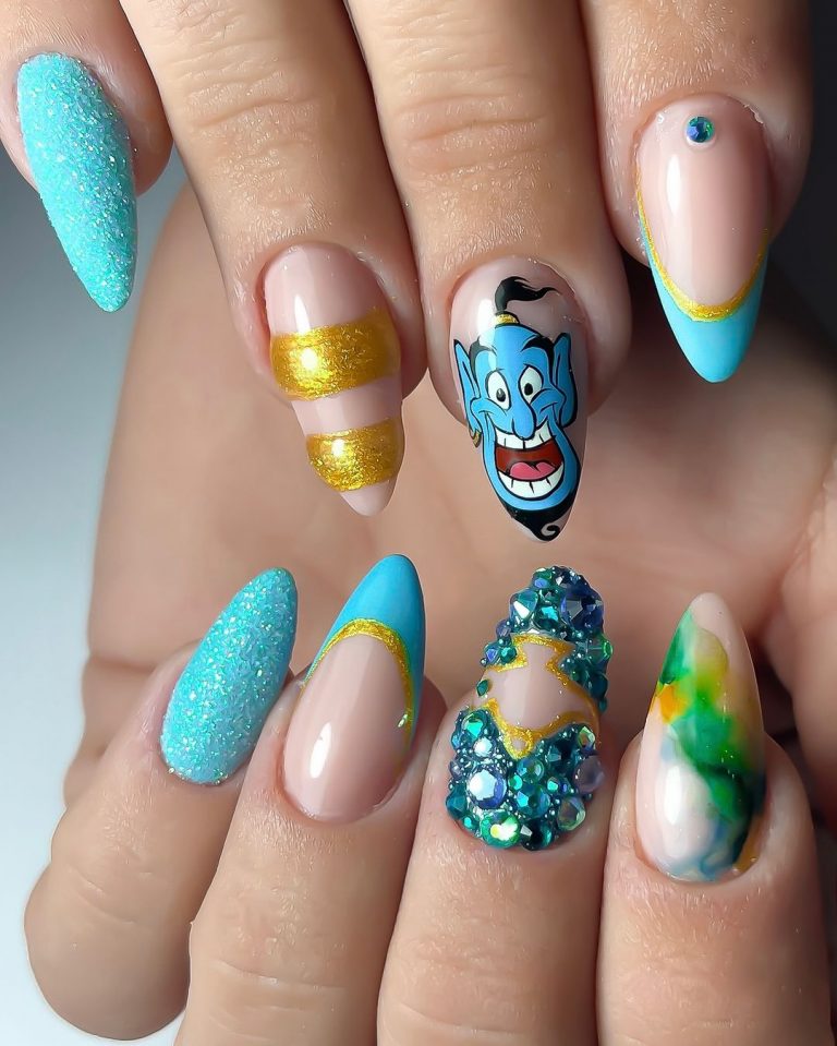Cute and Trendy Disney Fall Nail Designs 27 Ideas: Simple, Acrylic, and ...