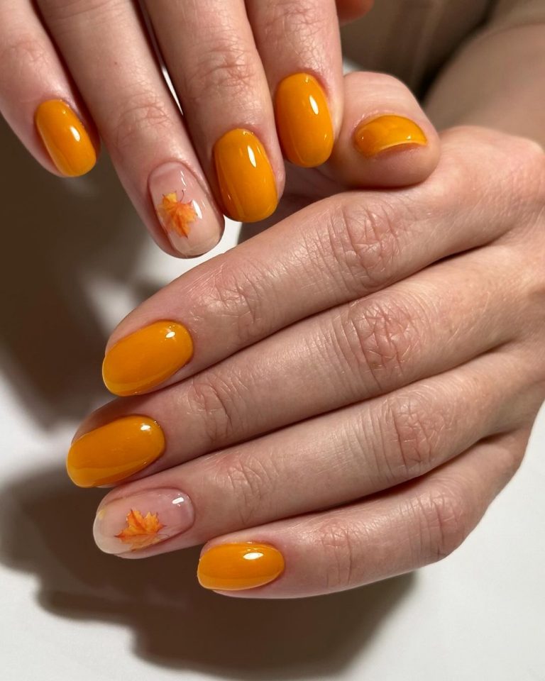 Best Autumn Fall Acrylic Nails 2024 25 Ideas: Classy Short, Square ...