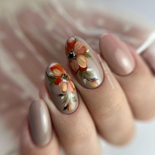 Top Fall Flowers Nail Art Designs for 25 Ideas: Embrace the Beauty of ...