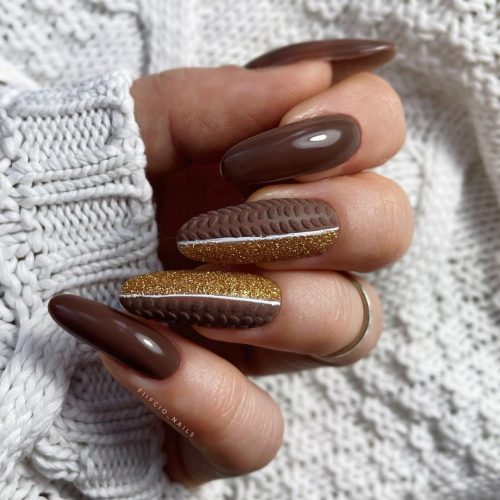 Inspiring Fall Brown Nails 2024 25 Ideas: Trendy Colors, Shapes, and ...